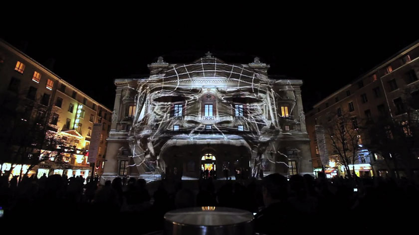 1024のインタラクティブなプロジェクションマッピング『PERSPECTIVE LYRIQUE』 | しちごろく