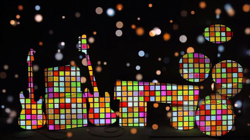 楽器に投影されたプロジェクションマッピング『Instrument Mapping』 | しちごろく